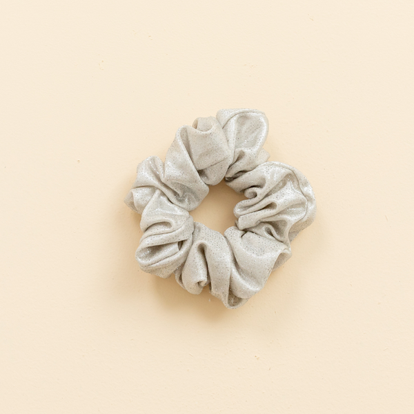 Frosted Champagne Oversized Scrunchie, Winter Scrunchie – Little Poppy Co.